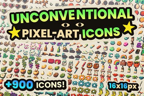 Pixelart Various Icons Pack 16x16 2d アイコン Unity Asset Store
