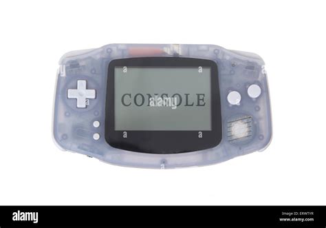 Old Dirty Portable Game Console With A Small Screen Console Stock