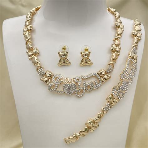 Real Gold Xoxo Chain Etsy