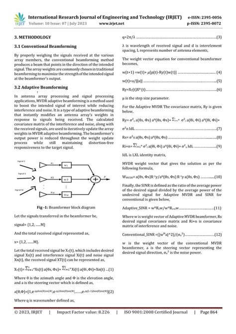 Interference Mitigation Using Adaptive Digital Beamforming For 5g Applications Pdf