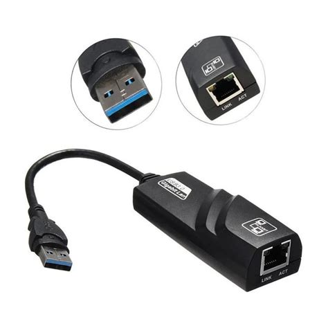 Adaptateur Réseau Usb Vers Ethernet Gigabit 10 100 1000 Mbps