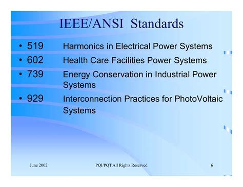 Power Quality Standards Overview 2002 To 2020 Power Quality Blog