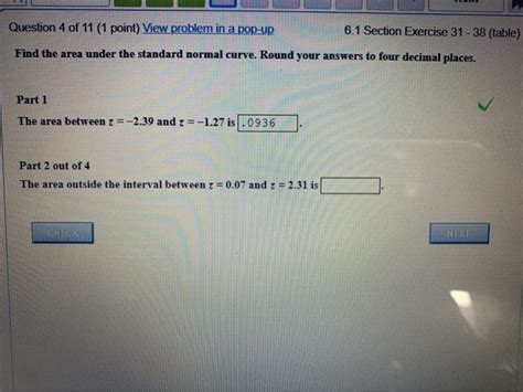 solved question 4 of 11 1 point view problem in a pop up