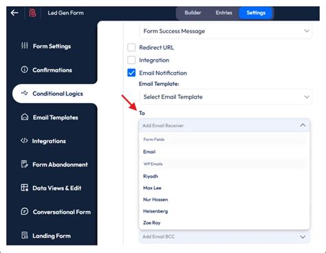 send form submission notifications to multiple recipients bit apps