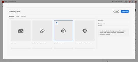 적응형 양식을 Sharepoint 문서 라이브러리에 통합하는 방법 Adobe Experience Manager