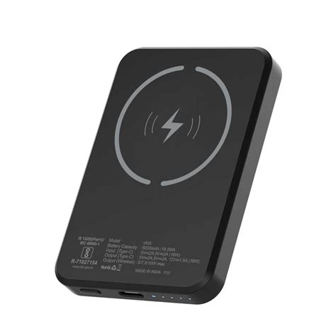 Stuffcool Click Mah Made In India Magnetic Wireless Powerbank With W Pd Fast Charing Type