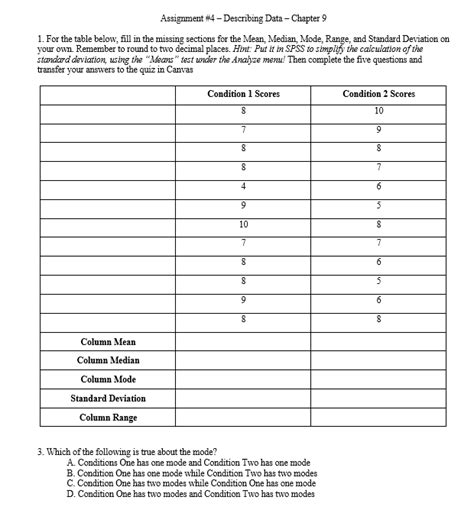 solved assignment 4 describing data chapter 9 1 for