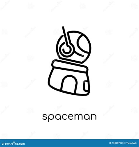 Spaceman Icon From Astronomy Collection Stock Vector Illustration Of