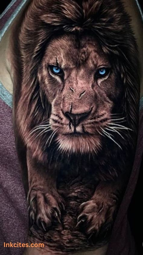 Lion With Blue Eyes Tattoo Meaning
