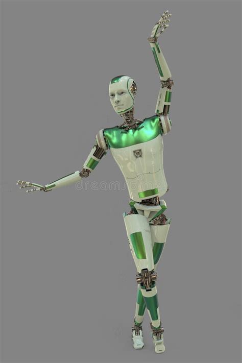 Robot Ballet Dancer 3d Illustration Stock Illustration Illustration Of Human Science 258896107
