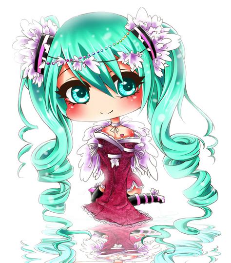 Hatsune Miku Kimono Ver By Artemiscrescent On Deviantart