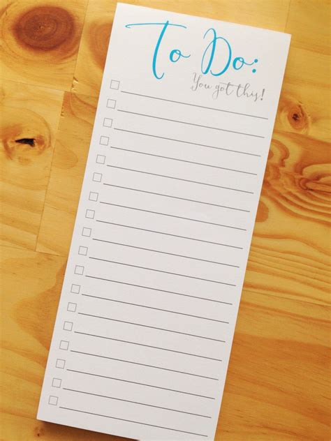 To Do Notepad Custom Notepad To Do List Notepad Gifts Etsy