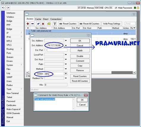 Fawwaztech Step By Step Membuat Web Proxy Mikrotik Filtering Websites Porno