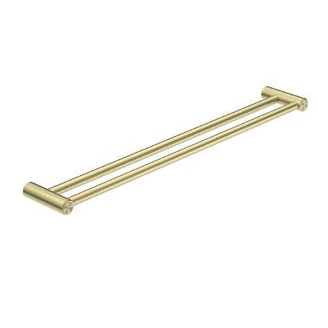 Mecca Care 25mm Double Towel Grab Rail 900mm Brushed Gold Harlen