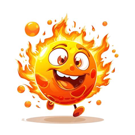 Gambar Api Karakter Kartun Png Vektor Psd Dan Clipart Dengan