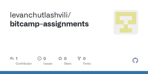 Github Levanchutlashvilibitcamp Assignments
