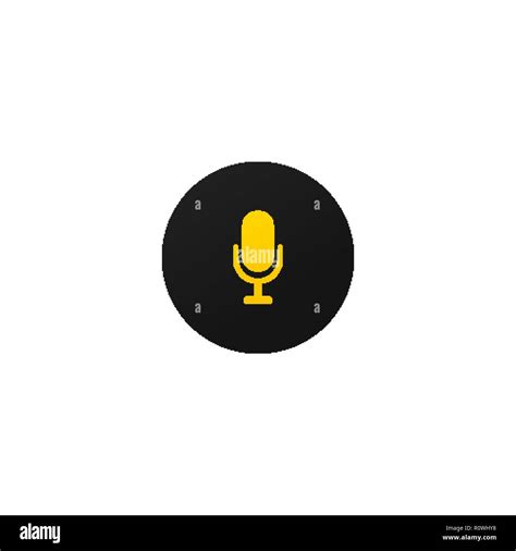 Modern Mic Button For Mobile Apps And Web Sites Stock Vector Image Art Alamy