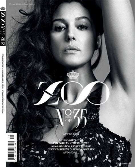Monica Bellucci x Zoo Magazine 2012 Zoo Magazine, Magazine Covers, Kim ...