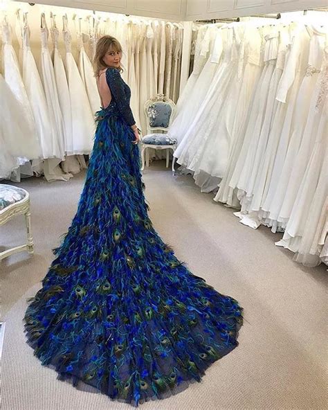 Peacock Wedding Dress Ebay