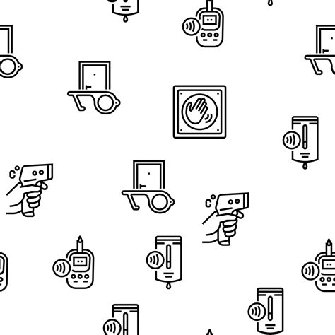 Contactless System Technology Vector Seamless Pattern Vector Art At Vecteezy