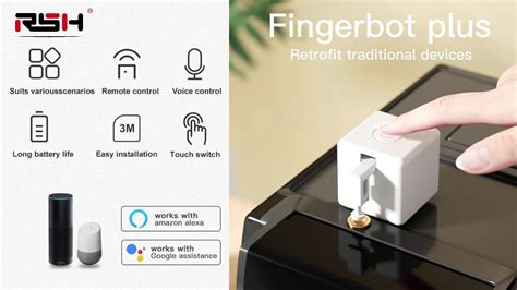 Rsh Tuya Wireless Finger Bot Plus App Voice Remote Control Ble Zigbee