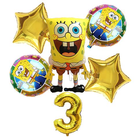 Парти сет от балони Спондж Боб 6бр Zabavabg