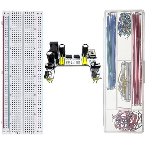 CenryKay Starter Kit Element Parts DIY Kit MB Tie Points Solderless Breadboard PCS