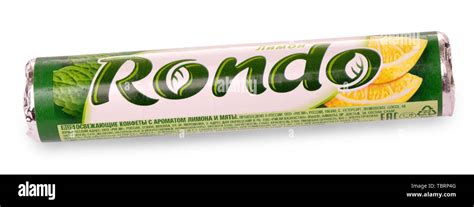 Kamchatka Russia April 29 2016 Refreshing Candy Rondo Made By