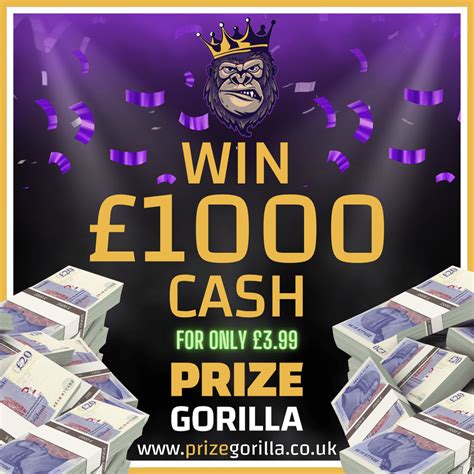 Win £1000 Tax Free Cash Prize Gorilla