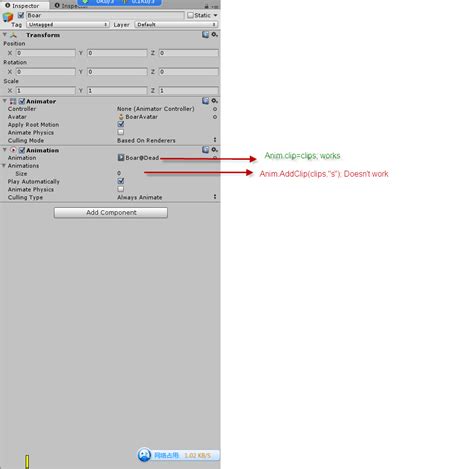 About Animationaddclip Issue Unity Engine Unity Discussions
