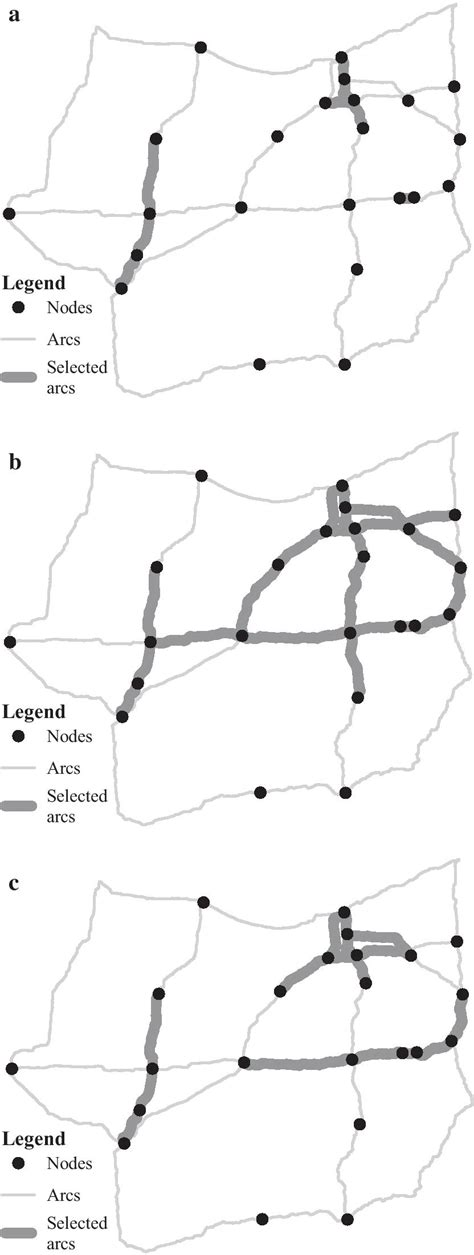 Arcs Selected In Supported Efficient Solutions For The Many Od Path