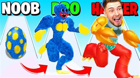 NOOB Vs PRO Vs HACKER In MONSTER EGG HUGGY WUGGY EI YouTube