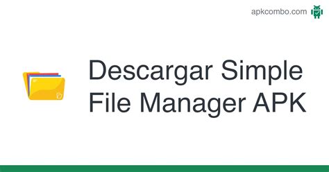 Simple File Manager APK Android App Descarga Gratis