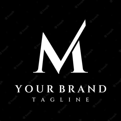 추상 초기 템플릿 로고 미니멀한 문자 M 요소identitybrand 회사 비즈니스를 위한 현대적이고 우아하고 고급스러운 기하학