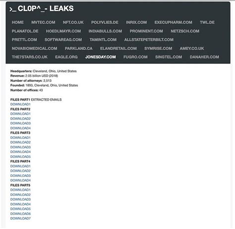 Hacking Group Claims To Have Stolen 100GB Of Files From Law Firm Jones Day That Represented