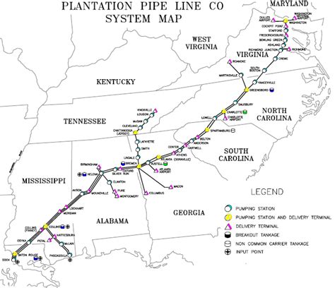 Colonial Pipeline Map Colonial Pipeline Restarts Line 1 Resumes