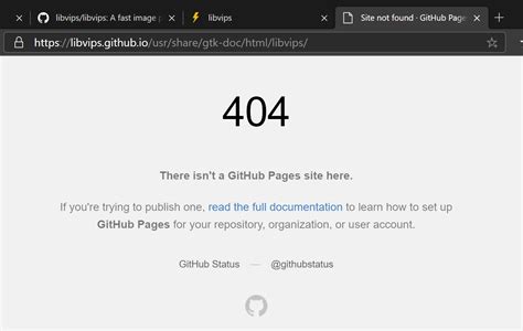 Broken Link On Documentation Home Page Issue Libvips Libvips GitHub