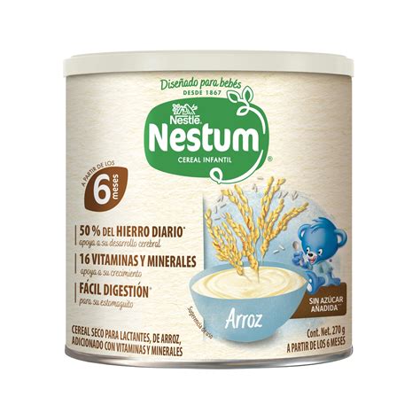 Cereal Infantil Nestum Etapa 1 Arroz Lata 270g Mx Bebé