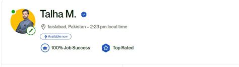 talha malik on linkedin toprated upwork grateful