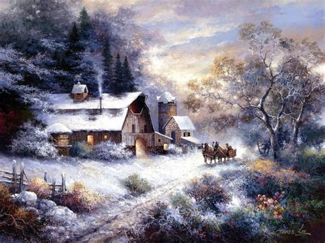 Country Winter Wallpapers For Desktop Wallpapersafari