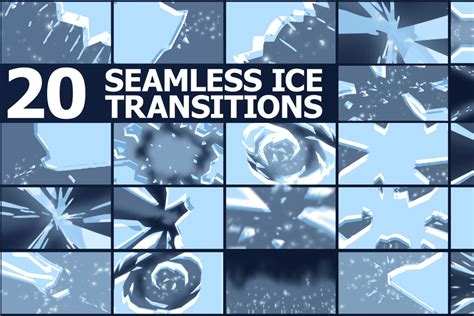 Seamless Ice Transitions 2D Textures Materials Unity Asset Store