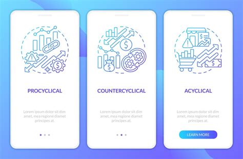 Premium Vector Attributes Of Economic Indicators Blue Gradient