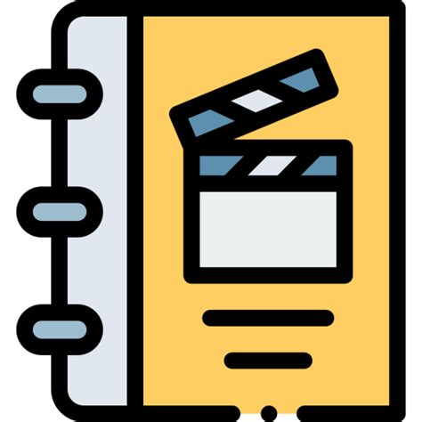 Script Detailed Rounded Lineal Color Icon