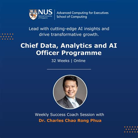 Nus Advanced Computing For Executives Ace On Linkedin Chief Data Analytics And Ai Officer