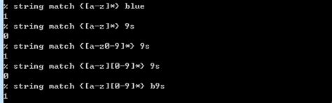 Tcl的字符串操作：字符串匹配tcl Shell String Match 正则 Csdn博客