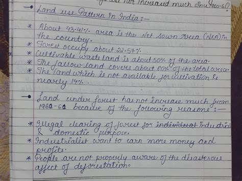 Explain Land Use Pattern In India And Why Has The Land Under Forest Not