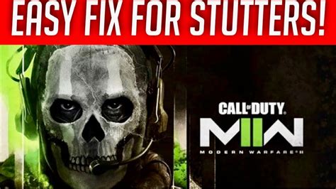 Call of duty Modern Warfare 2 PC Stutter Fix! Only 2 changes. - YouTube