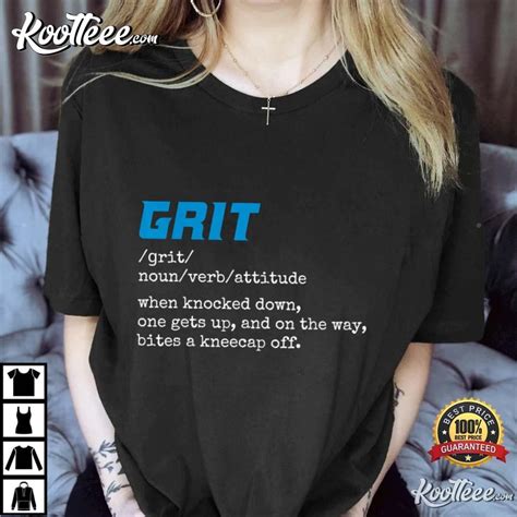 Grit Definition Funny Detroit Lions T Shirt