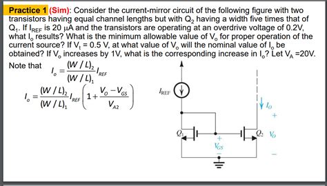 Current Mirror Circuit Analysis At Numbers Mcleod Blog