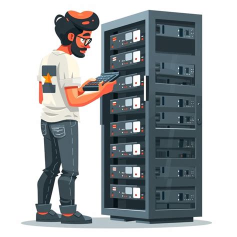 Ecommerce Manager Tech Journalist In A Server Illustrated Flat Minimal Design Premium Ai